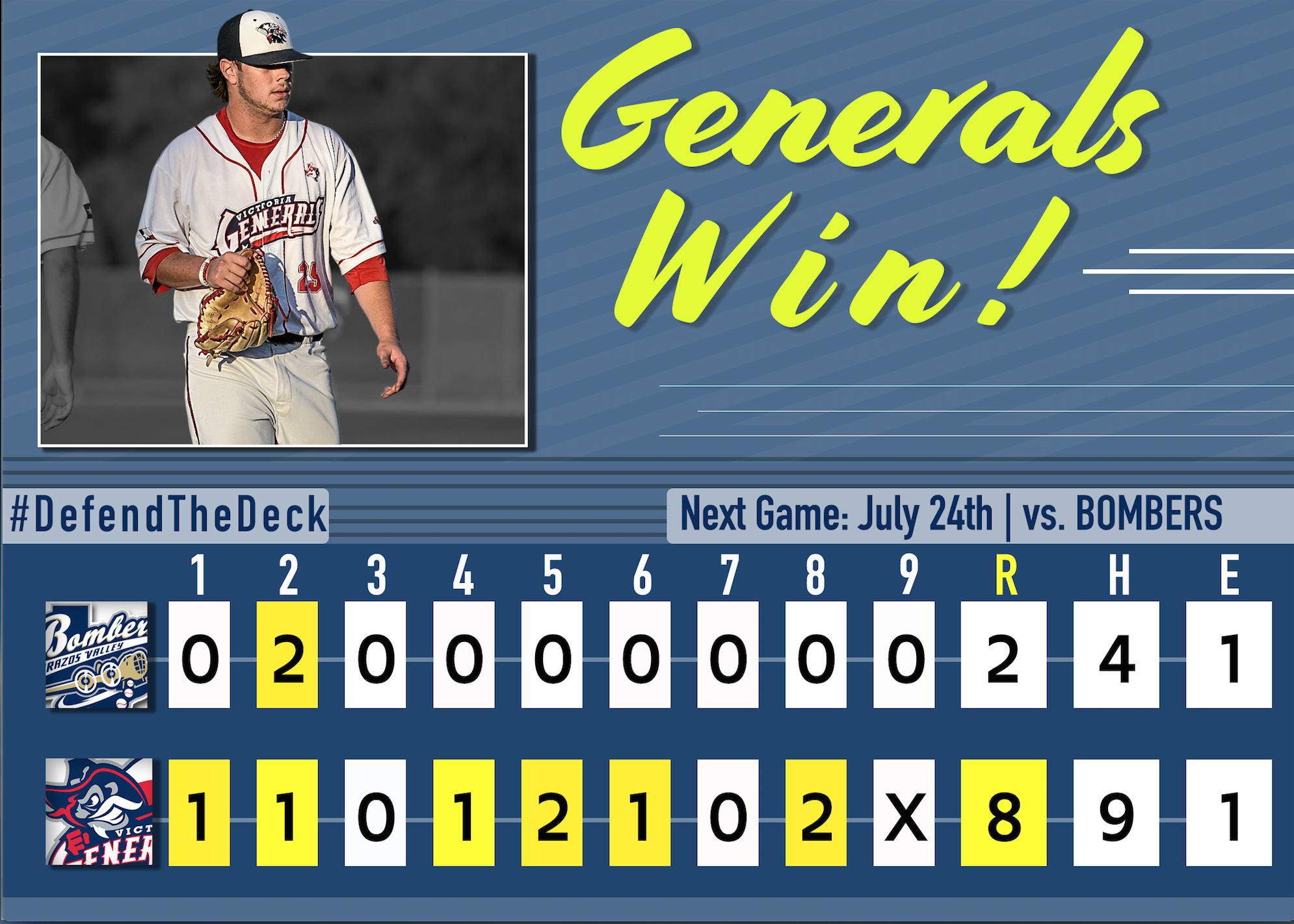 The Official Site of the Victoria Generals: News